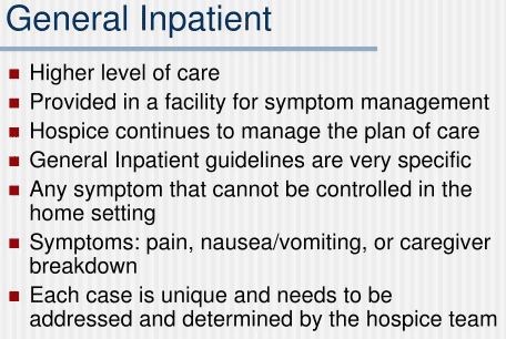 General Inpatient (GIP) Level of Care for Hospice Explained